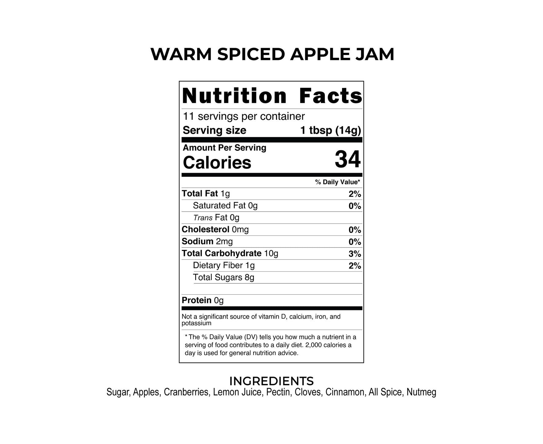 (NEW) WARM SPICED APPLE JAM