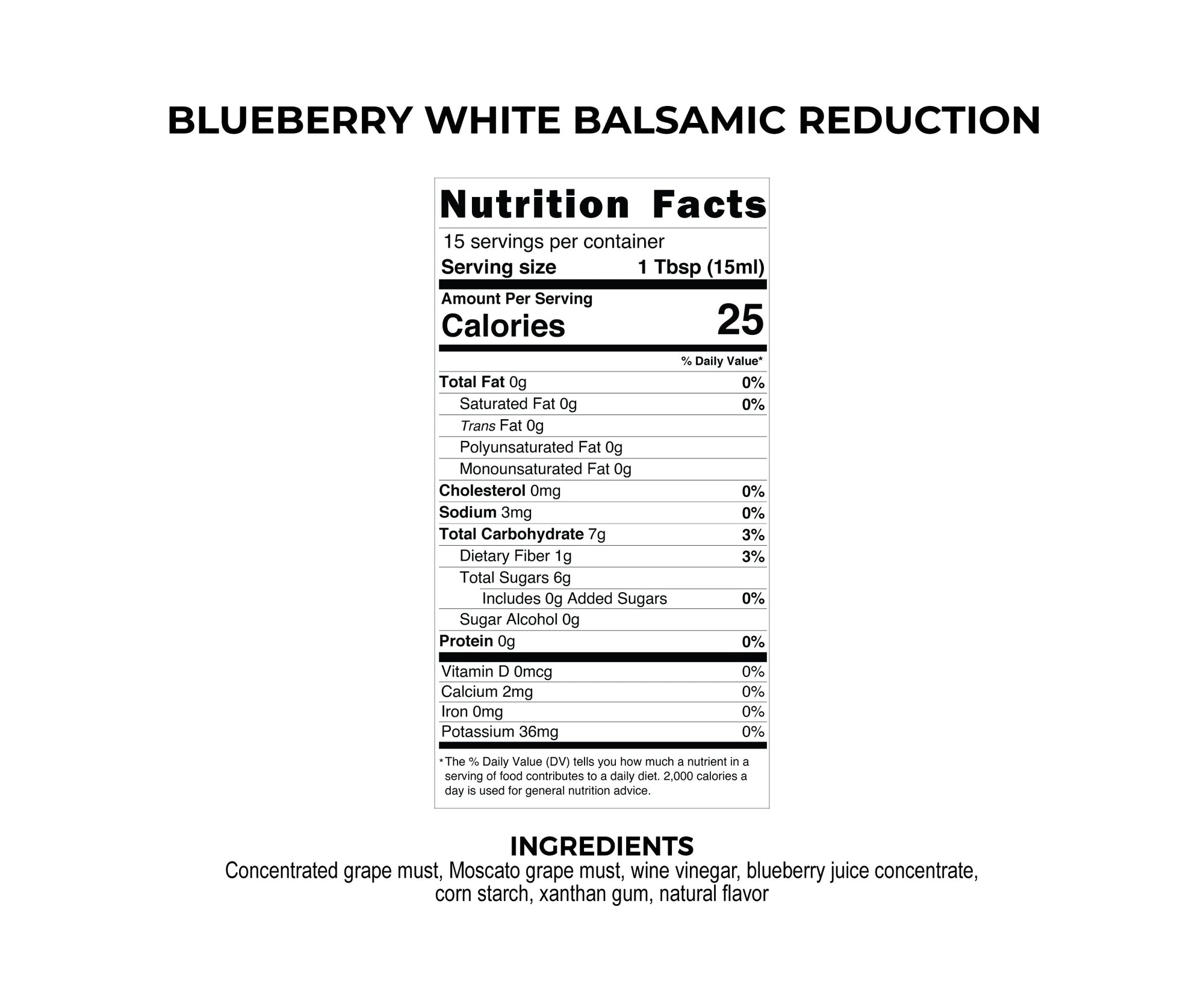 BLUEBERRY WHITE BALSAMIC REDUCTION