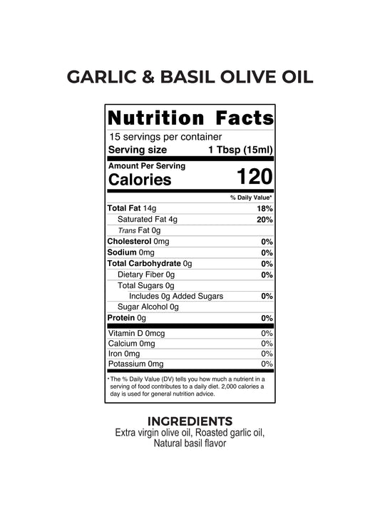 GARLIC & BASIL OLIVE OIL